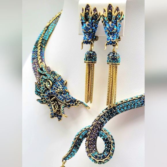 Heidi Daus | Jewelry | Heidi Daus Magnificent Blue Swarovski Crystal ...